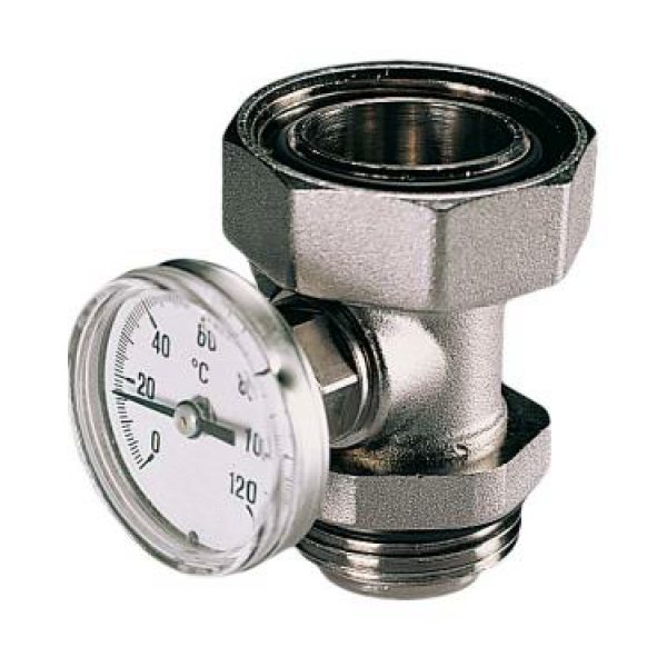 Fitting with thermometer 1 1/4'F X 1’M